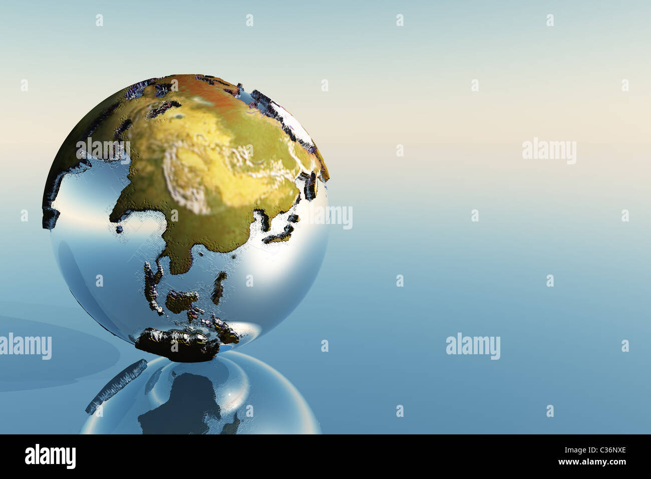 Japan globe map hi-res stock photography and images - Alamy