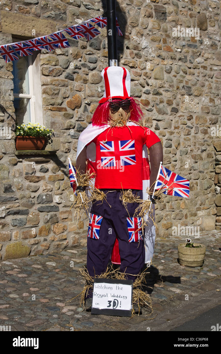 England supporter wearing 3d sunglasses The Wray Annual Scarecrow and ...