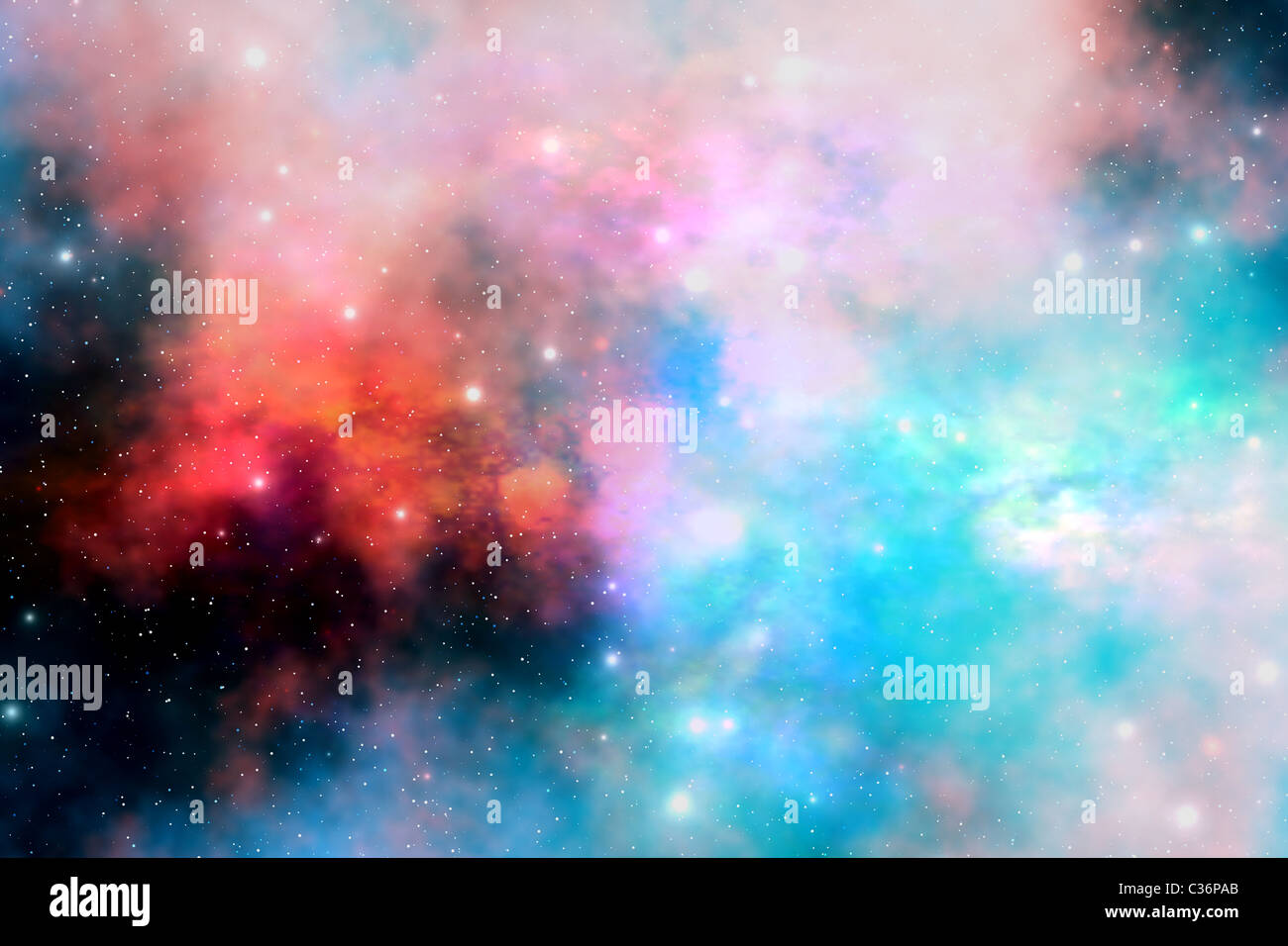 Cloud and star remnants after a supernova explosion Stock Photo - Alamy