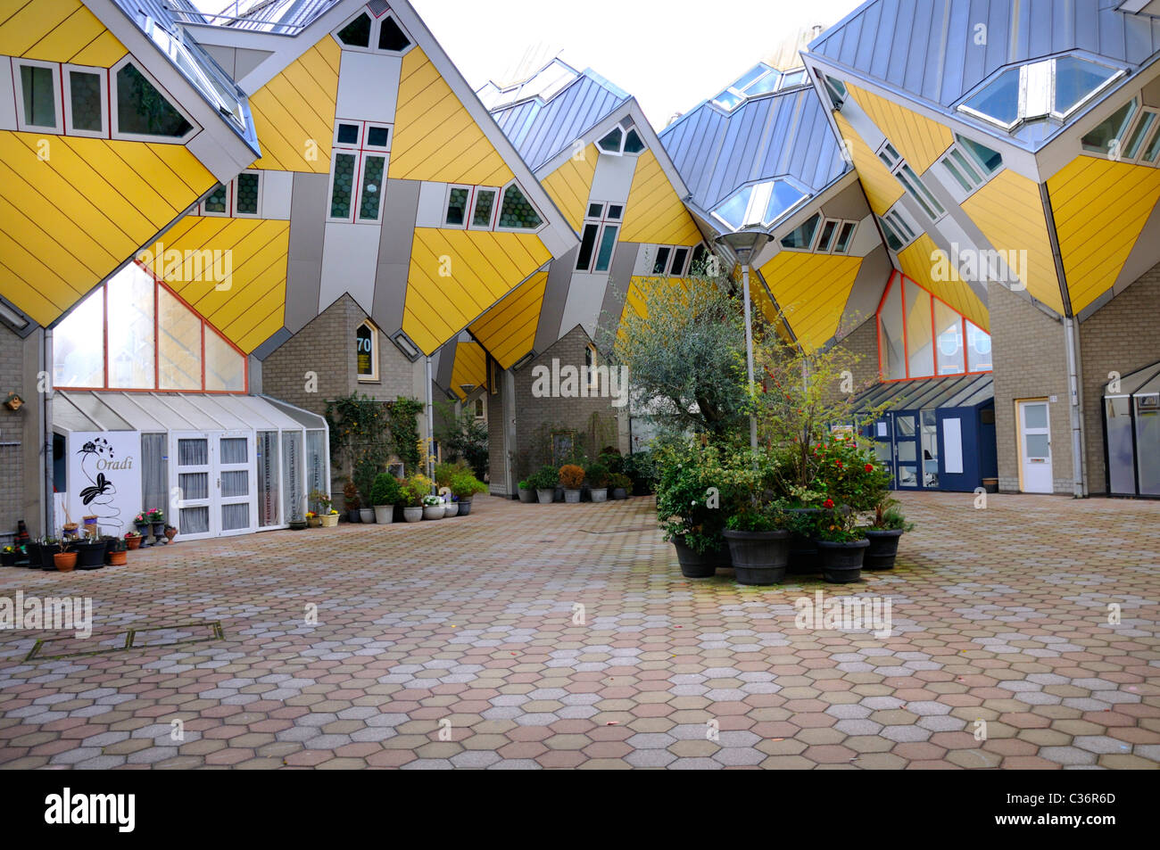 Rotterdam, Netherlands. Blaakse Bos housing project (Piet Blom 1978-84 ...