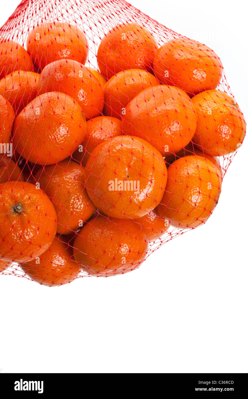 Bag of Orange close up shot Stock Photo - Alamy