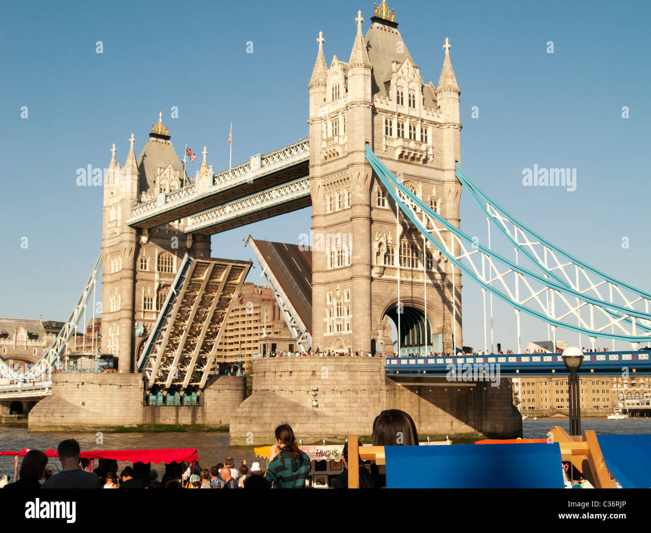 Tower bridge open hi-res stock photography and images - Alamy