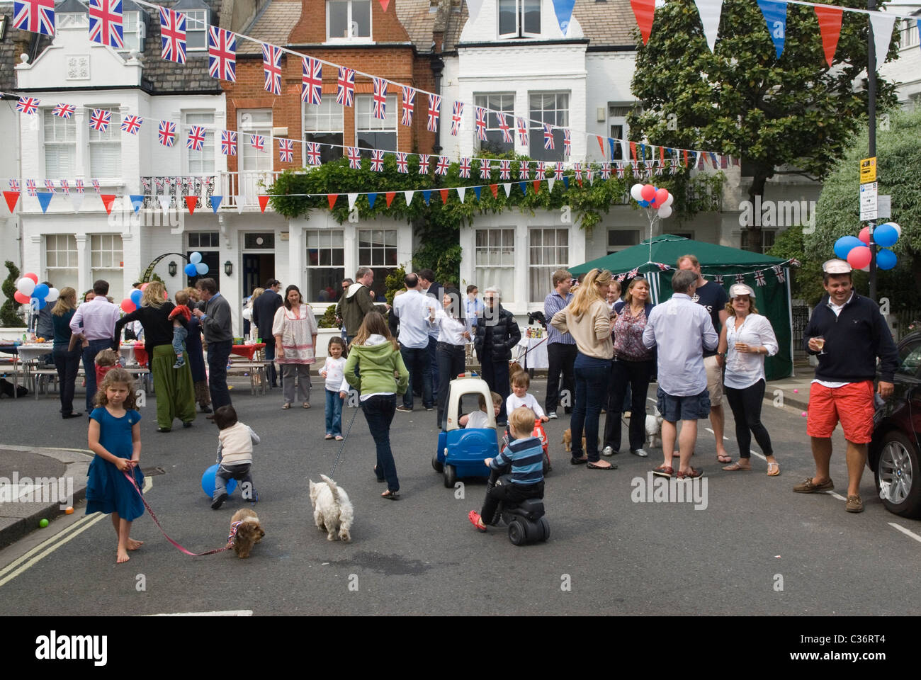 Royal Wedding Street Party food Chelsea London. Prince William and ...