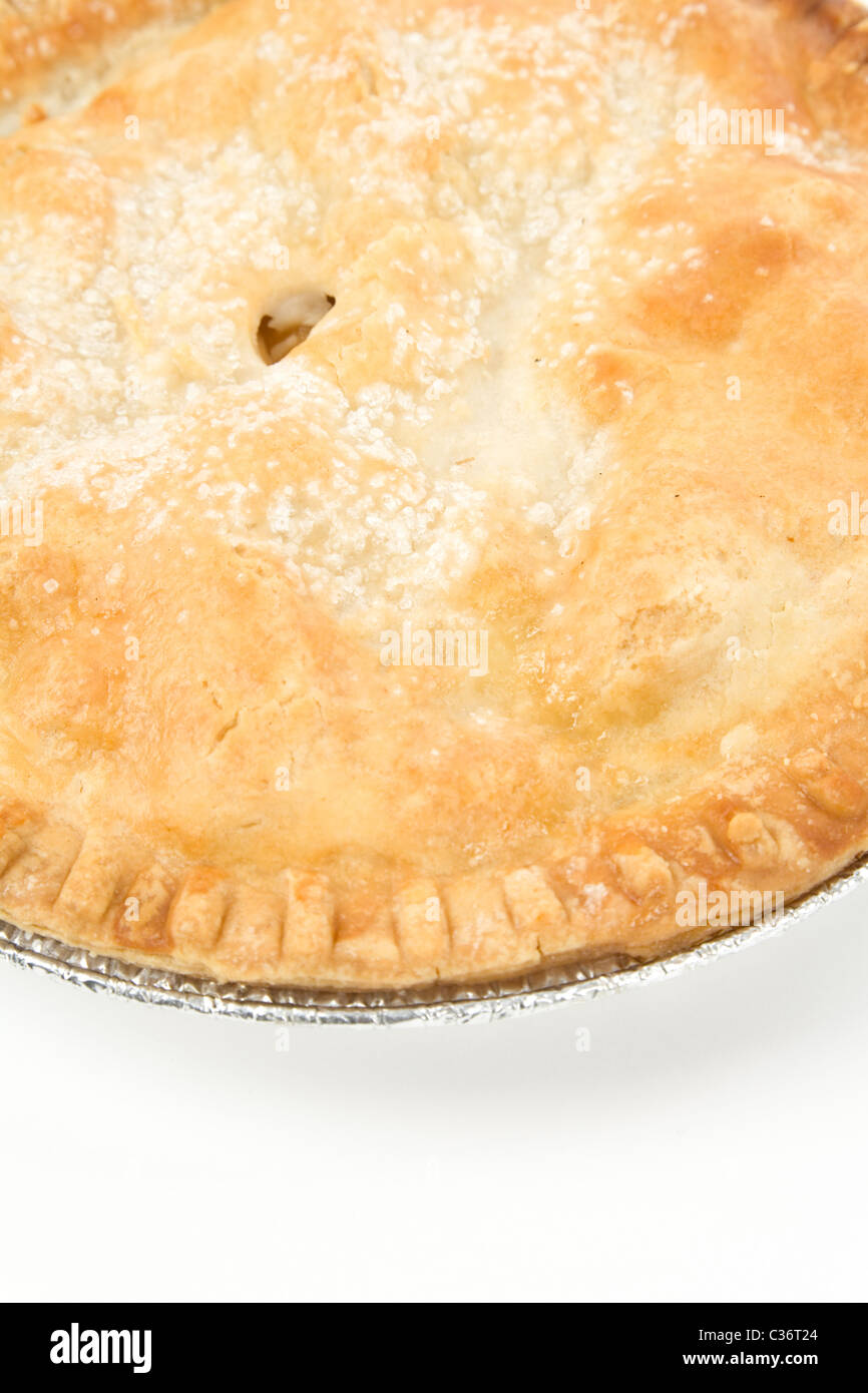 Apple Pie with white background Stock Photo - Alamy