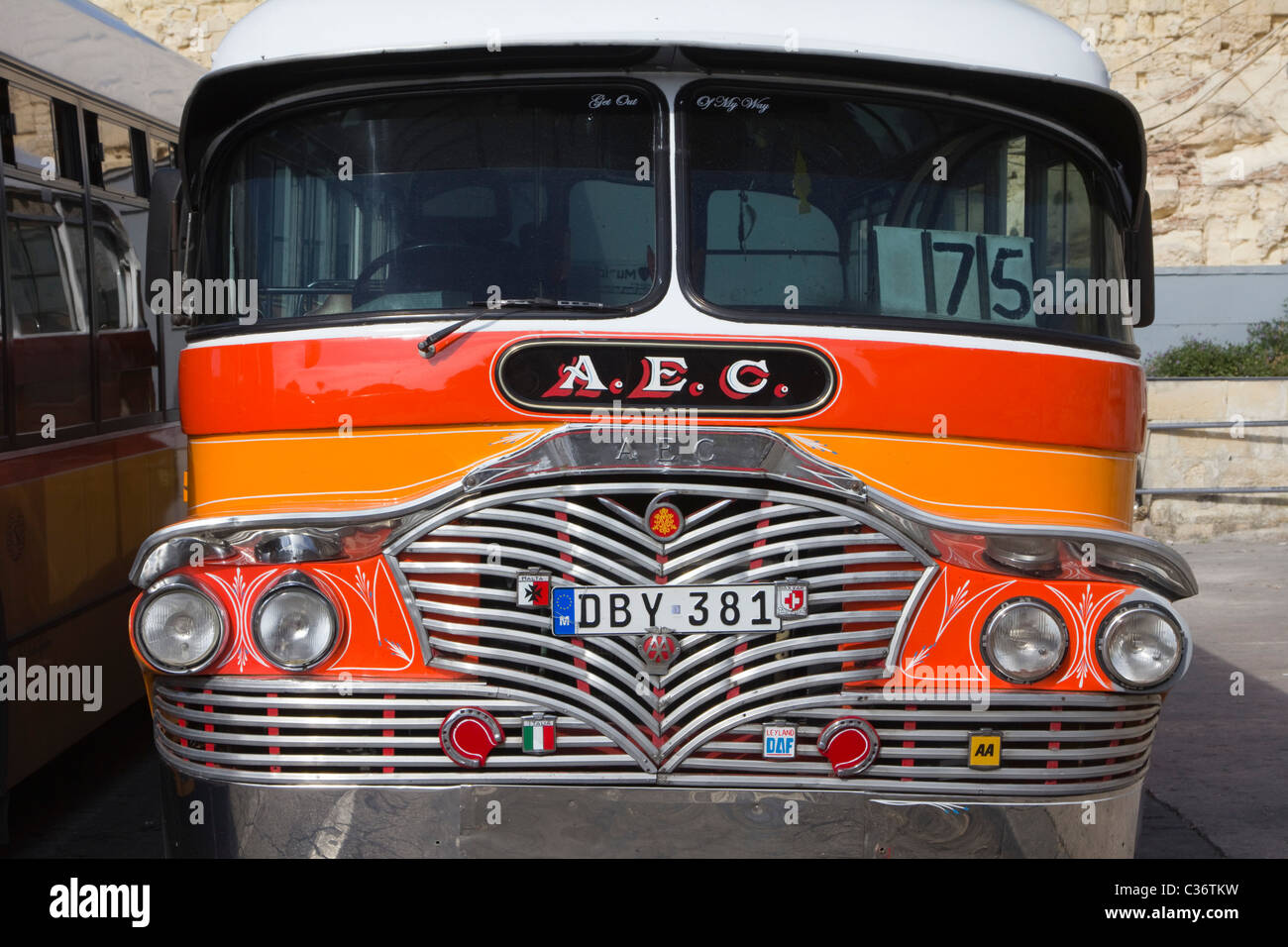 old buses isle of malta europe Stock Photo - Alamy