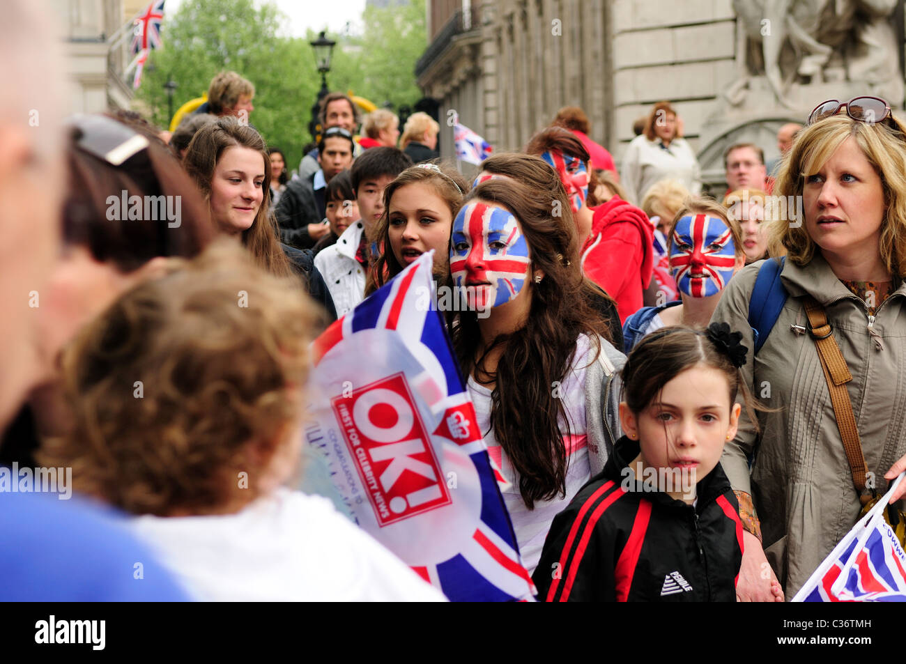 Royal Wedding Crowds Faces and People.29th April 2011 .Prince William ...