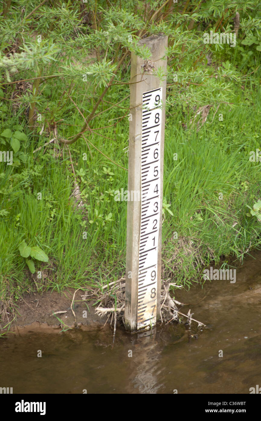 Flood water marker hi-res stock photography and images - Alamy