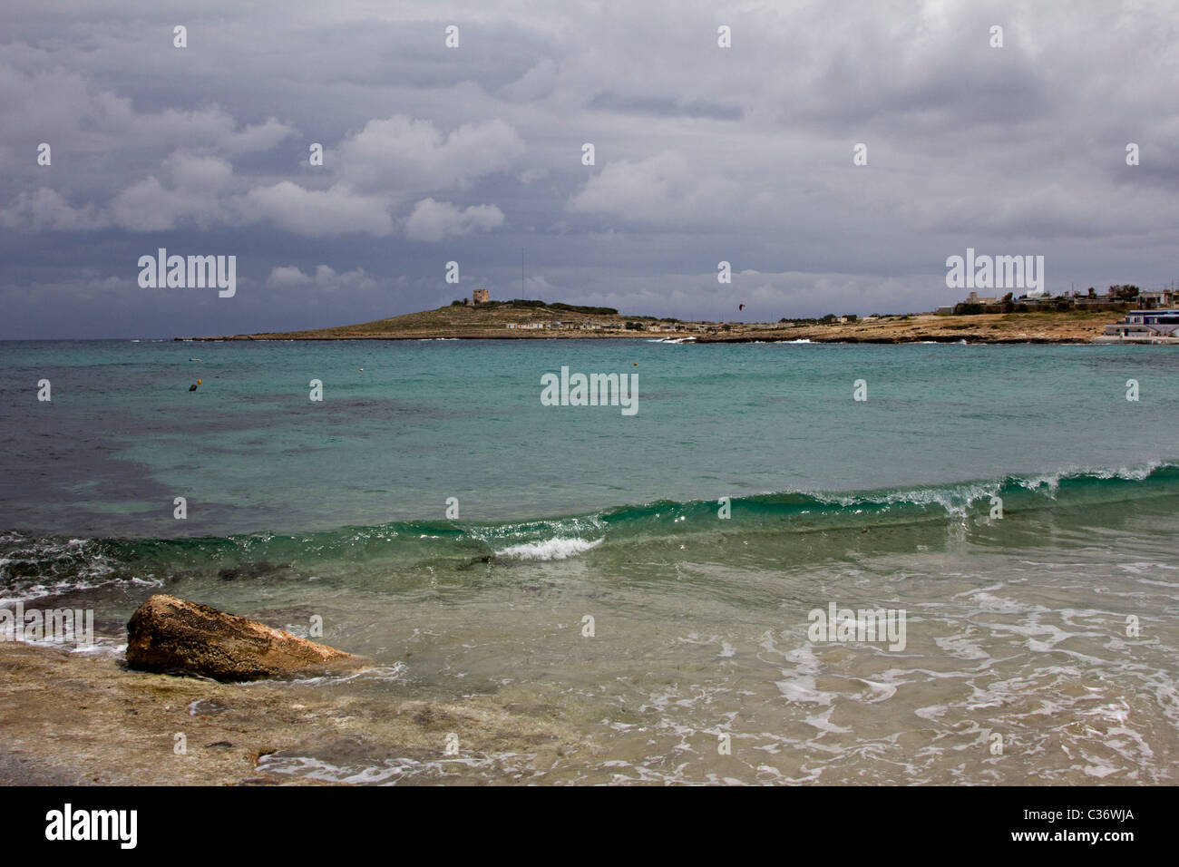 marfa ridge walk isle of malta Stock Photo - Alamy