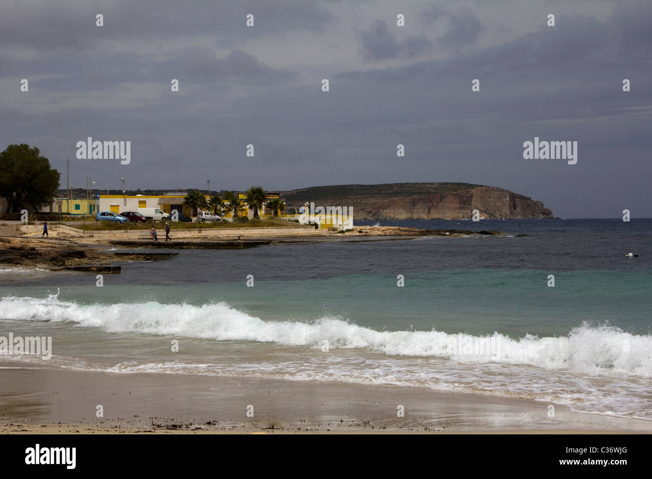 marfa ridge walk isle of malta Stock Photo - Alamy