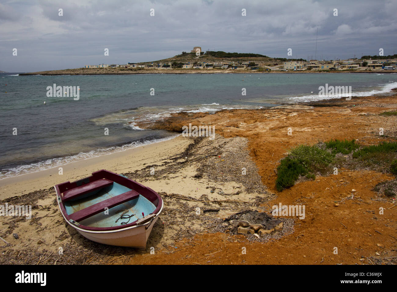marfa ridge walk isle of malta Stock Photo - Alamy