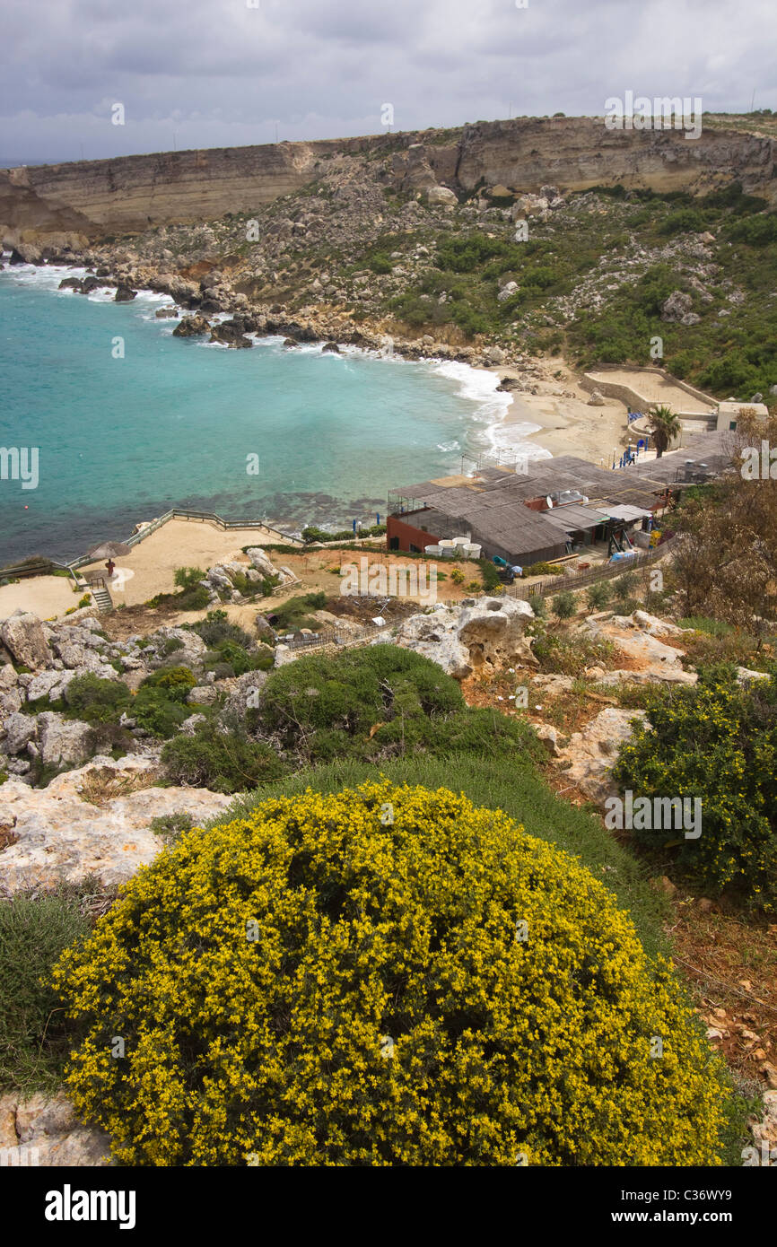 marfa ridge walk isle of malta Stock Photo - Alamy