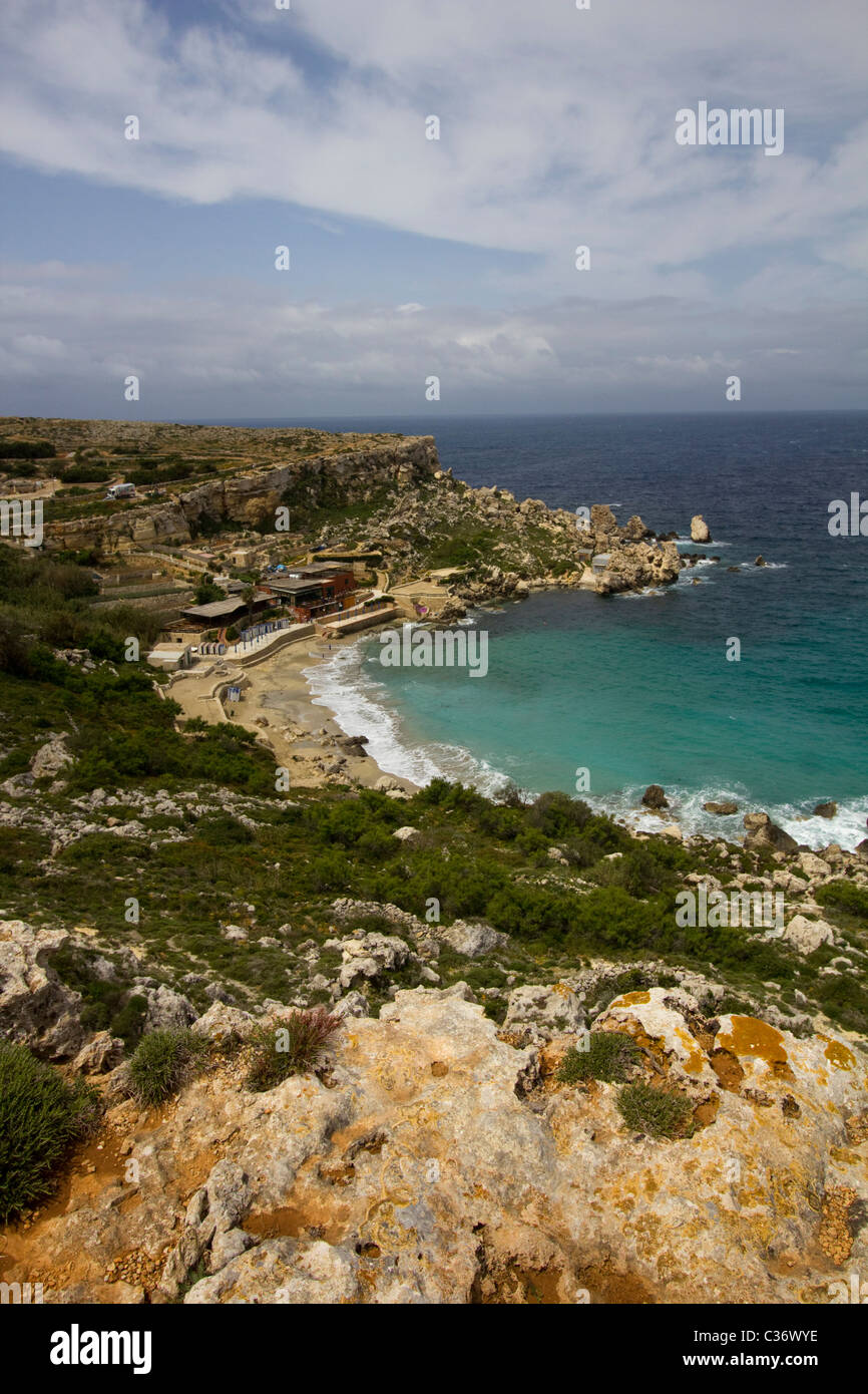 marfa ridge walk isle of malta Stock Photo - Alamy