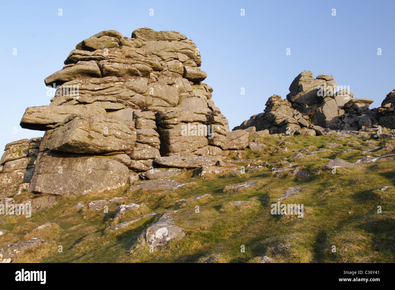 Hound Tor on Dartmoor Stock Photo - Alamy