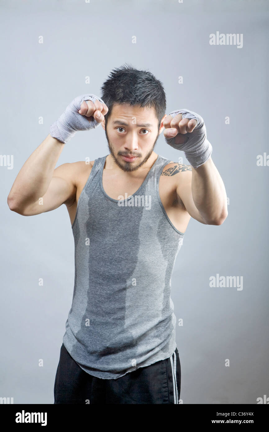Boxer with sweaty face hi-res stock photography and images - Alamy