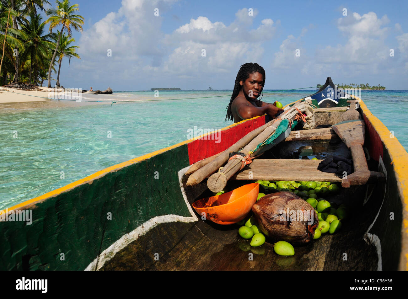 Black women with traditional boat Stock Photo - Alamy