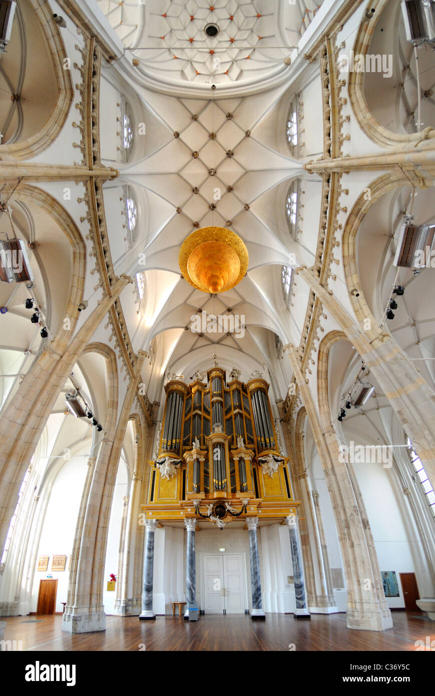 Arnhem, Netherlands. Grote Kerk (Church of St Eusebius - 1452) Fish-eye ...