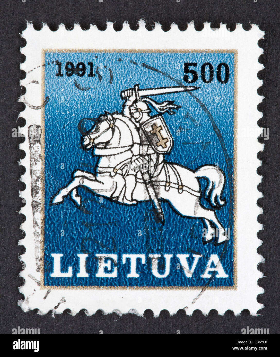 Lithuanian postage stamp Stock Photo - Alamy