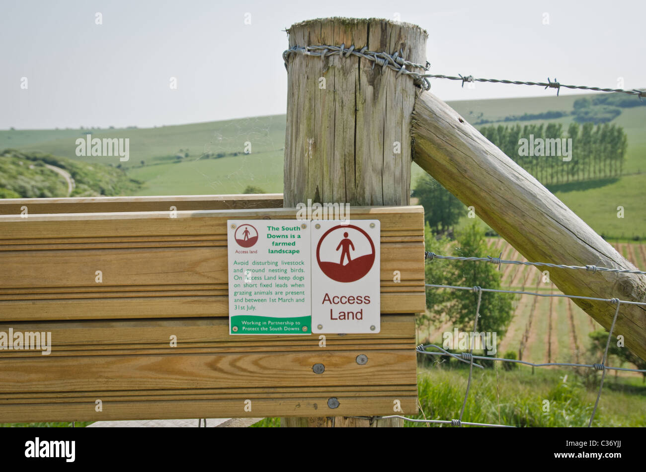 Access land sign Stock Photo - Alamy