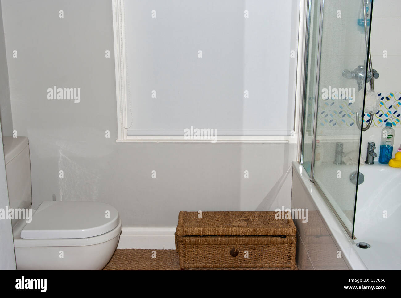 A Bathroom including WC and Bath Stock Photo - Alamy