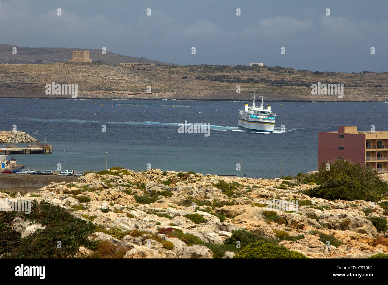 marfa ridge walk isle of malta Stock Photo - Alamy