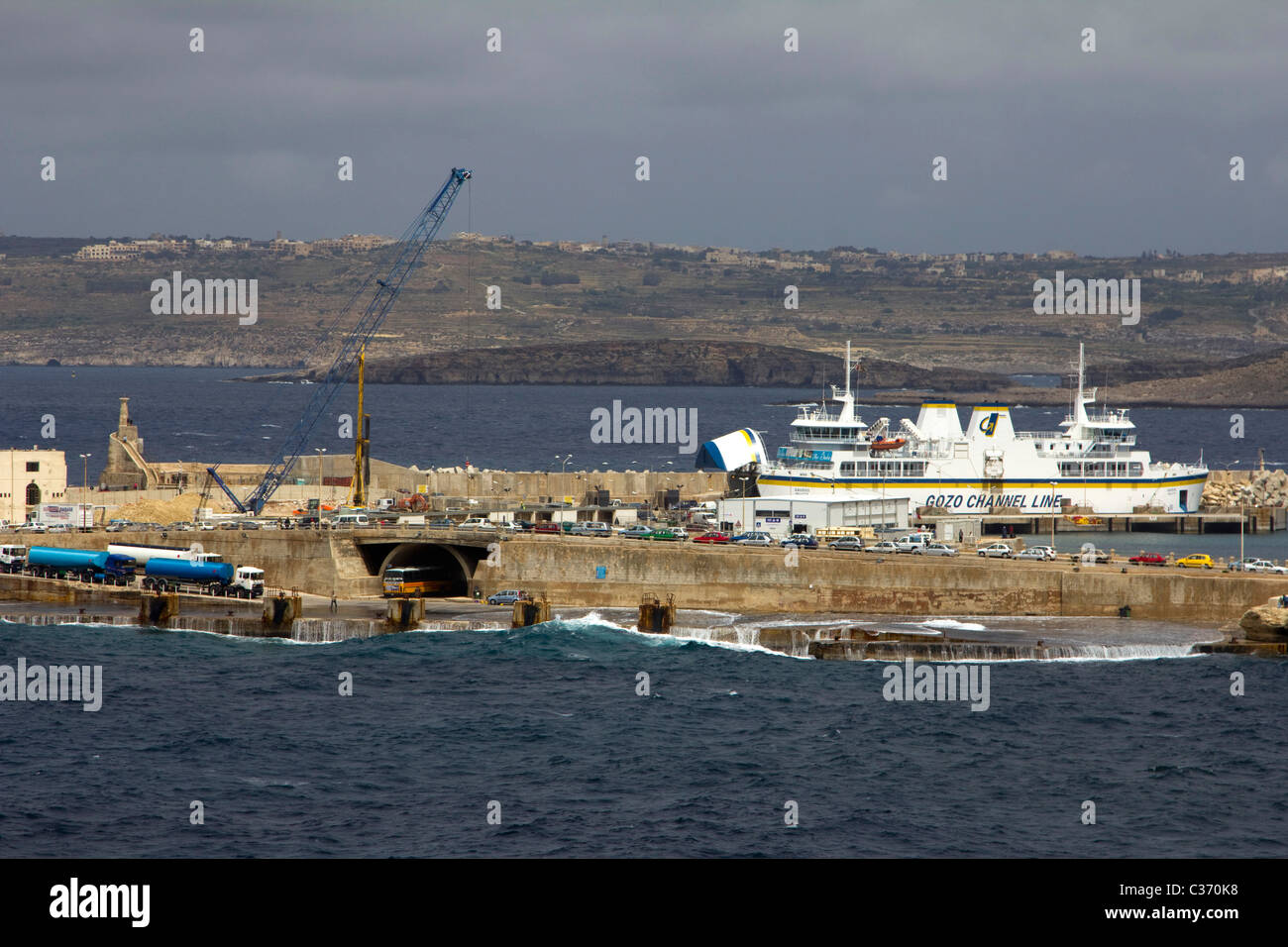 marfa ridge walk isle of malta Stock Photo - Alamy