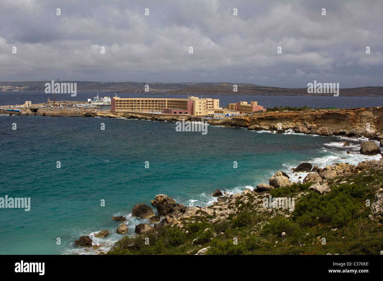 marfa ridge walk isle of malta Stock Photo - Alamy