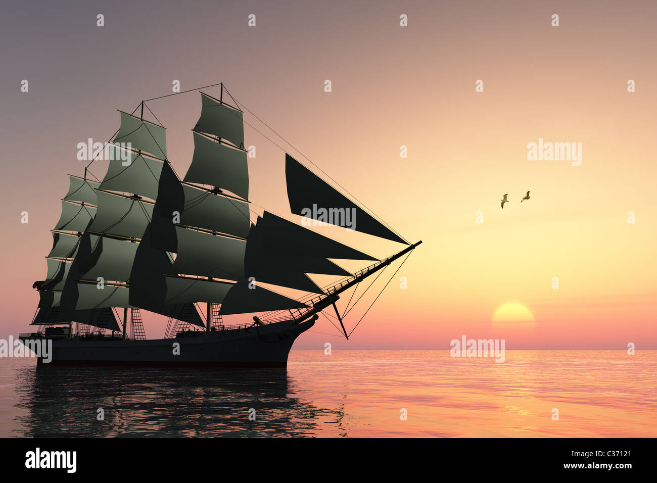 Clipper ship hi-res stock photography and images - Alamy