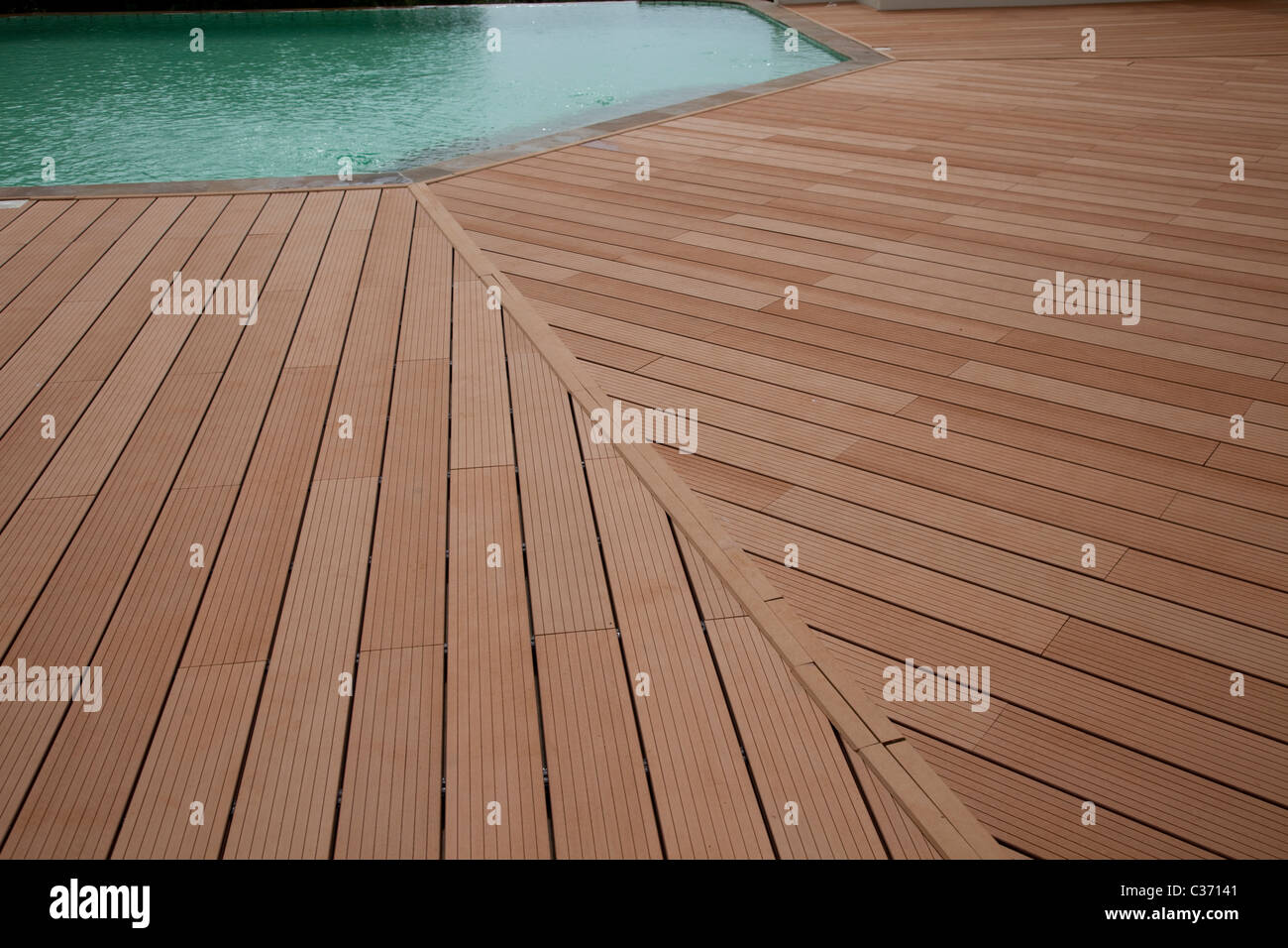 Wood around pool hi-res stock photography and images - Alamy