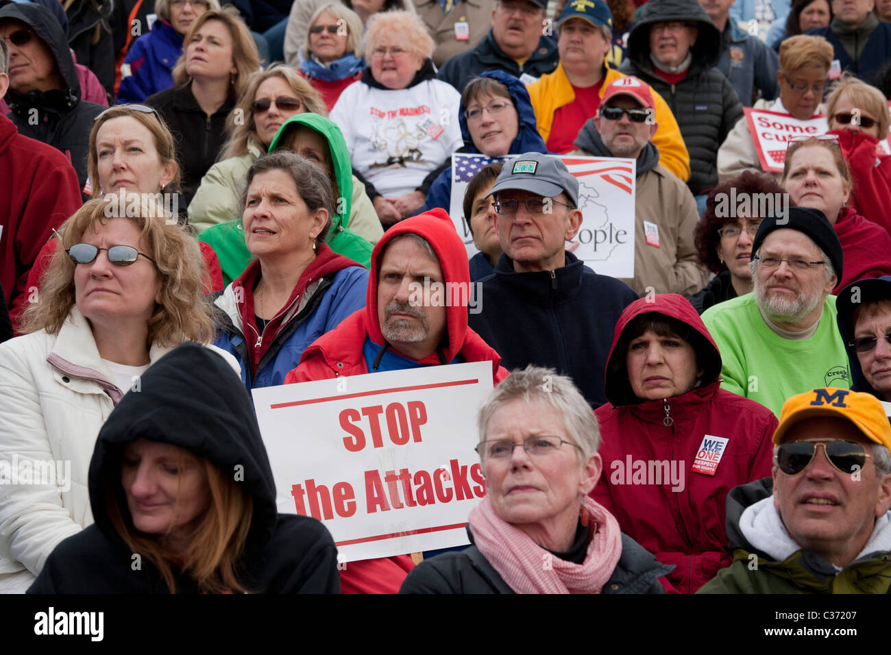 Protest Against Budget Cuts for Education Stock Photo - Alamy