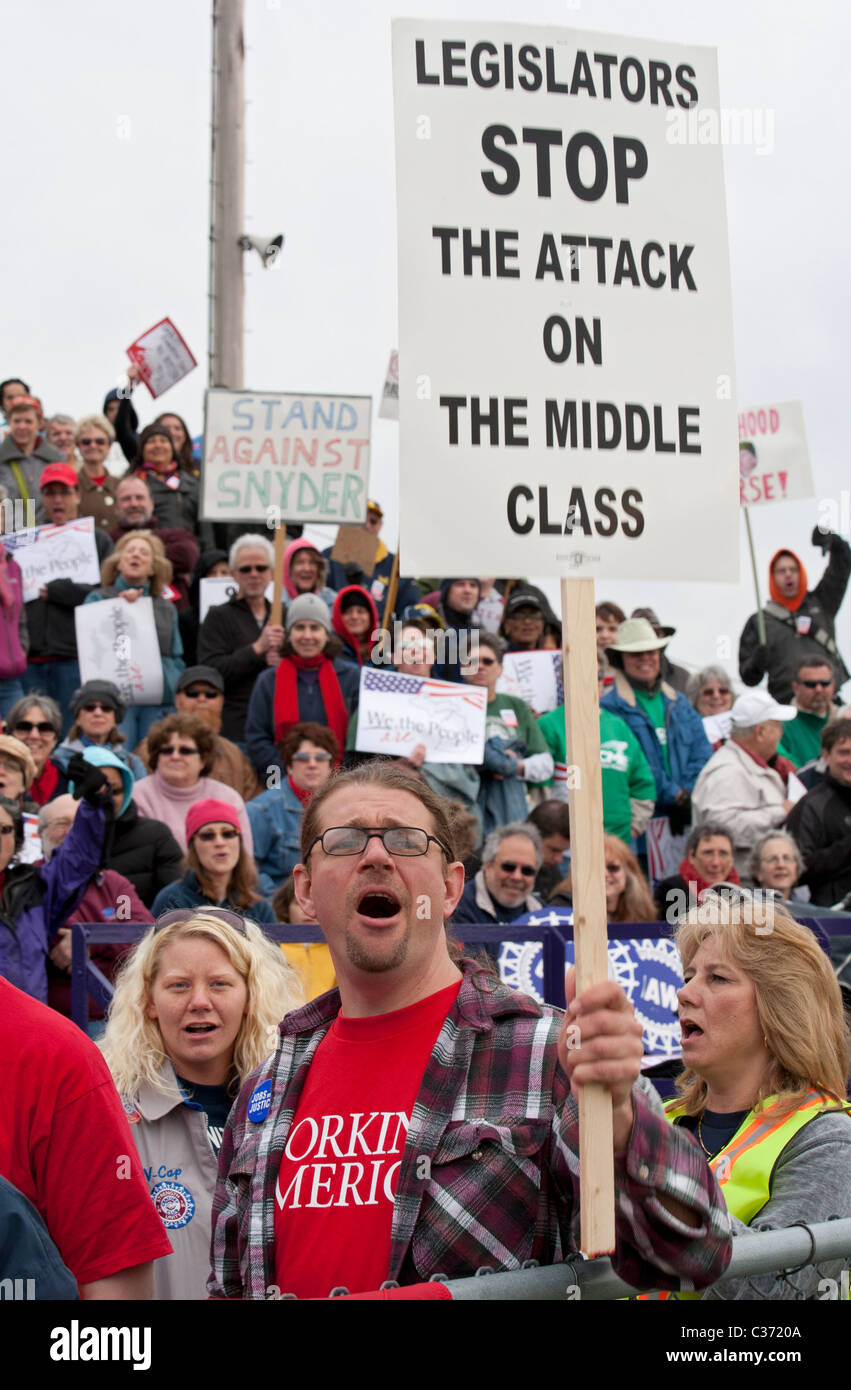 Protest Against Budget Cuts for Education Stock Photo - Alamy
