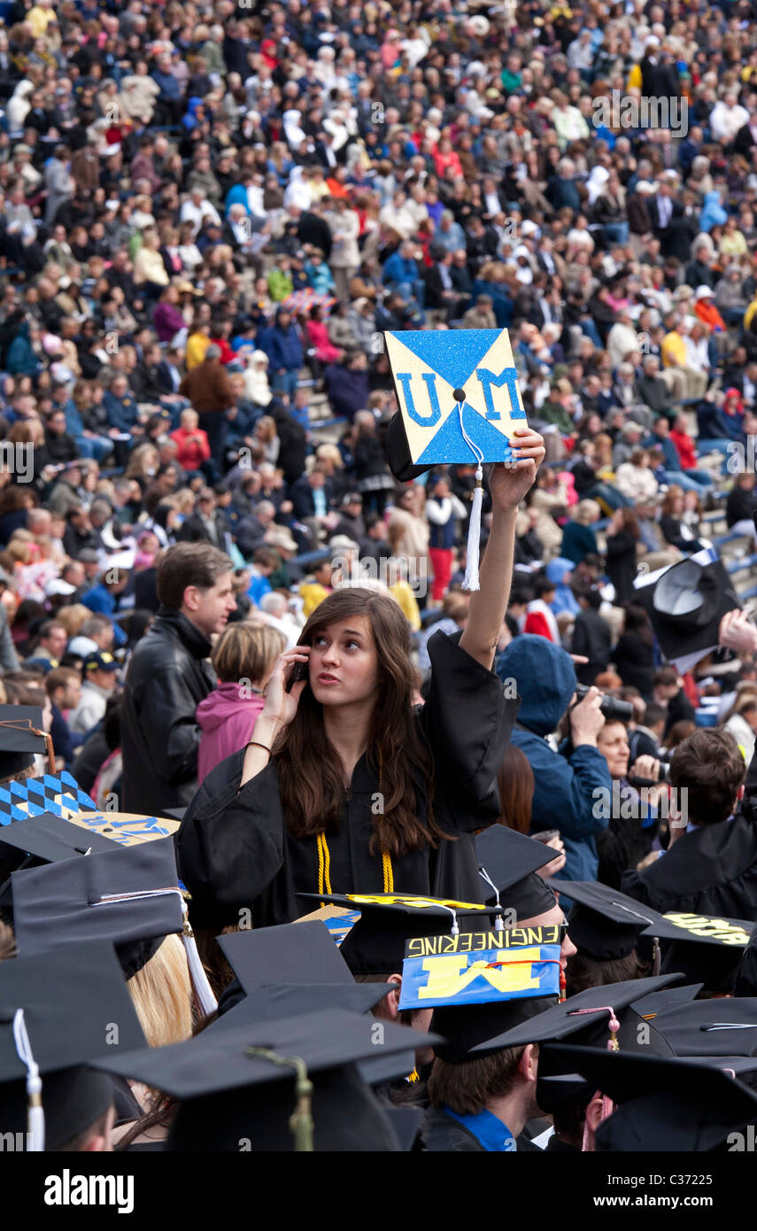 University Of Michigan Graduation High Resolution Stock Photography and ...
