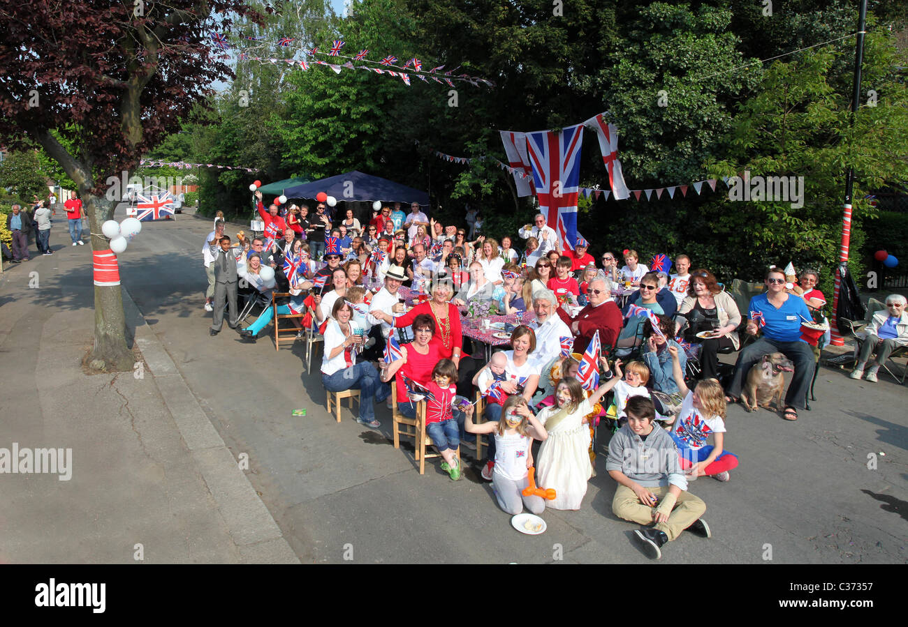 Royal Wedding street party in Sheredan Road, East London. Picture by ...