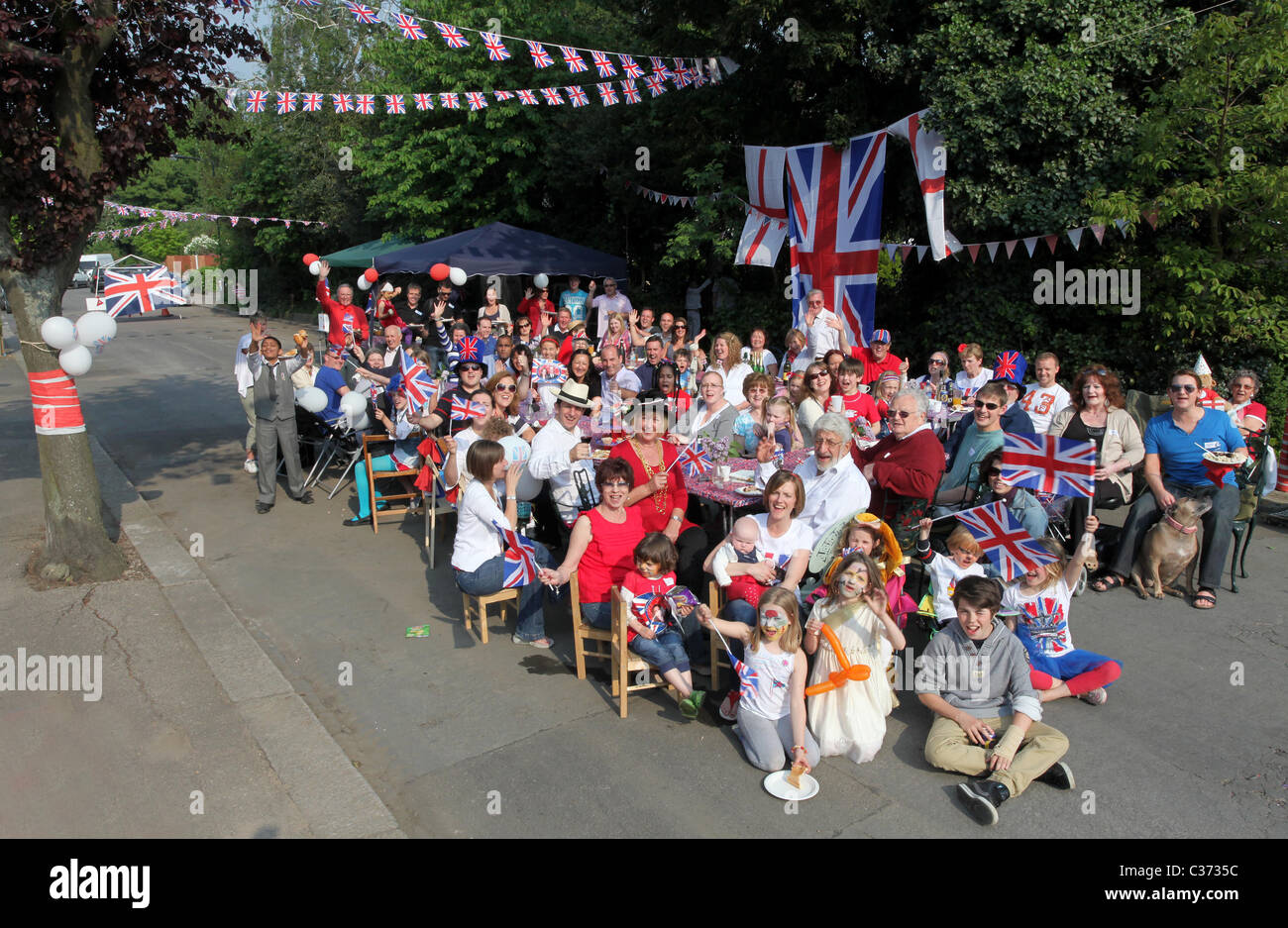 Royal Wedding street party in Sheredan Road, East London. Picture by ...