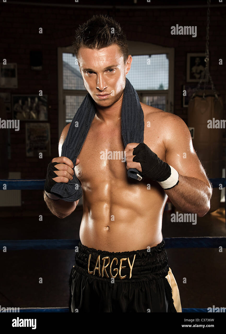 Portrait of male boxer Stock Photo - Alamy