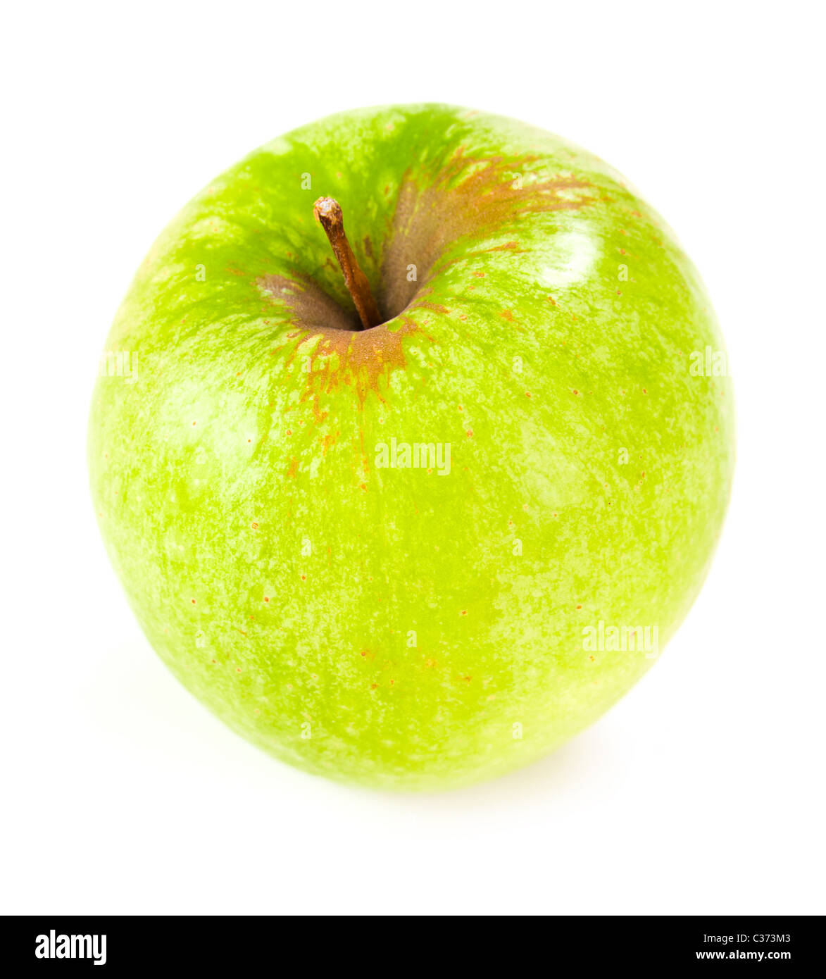 fresh green apple isolated on white Stock Photo - Alamy