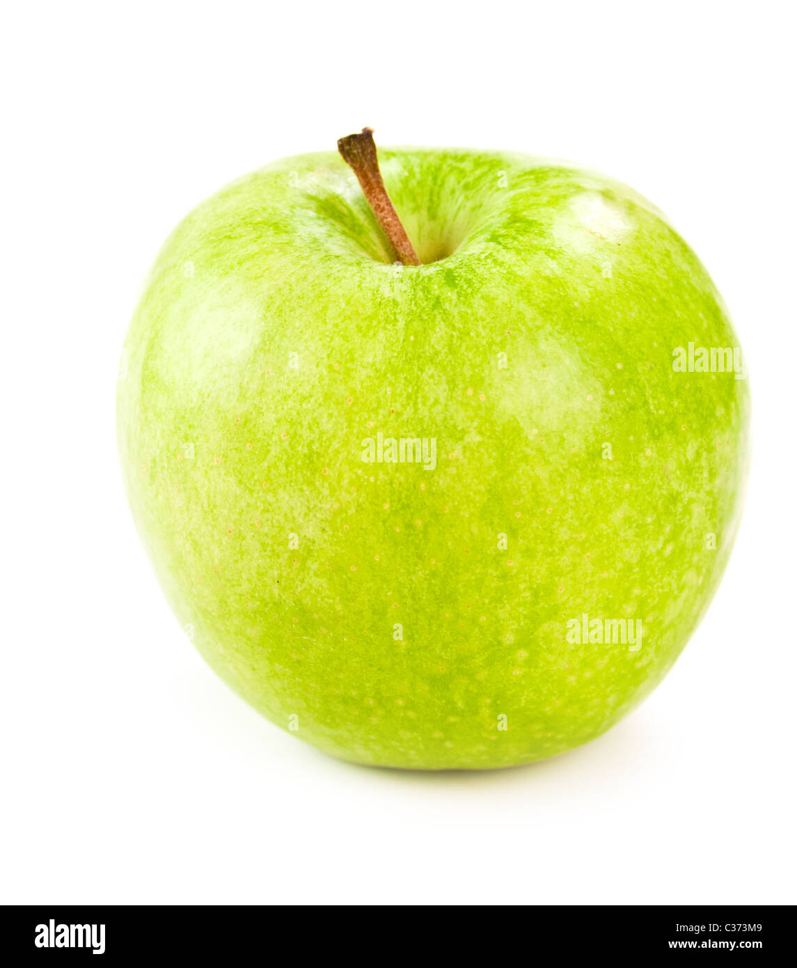 fresh green apple isolated on white Stock Photo - Alamy