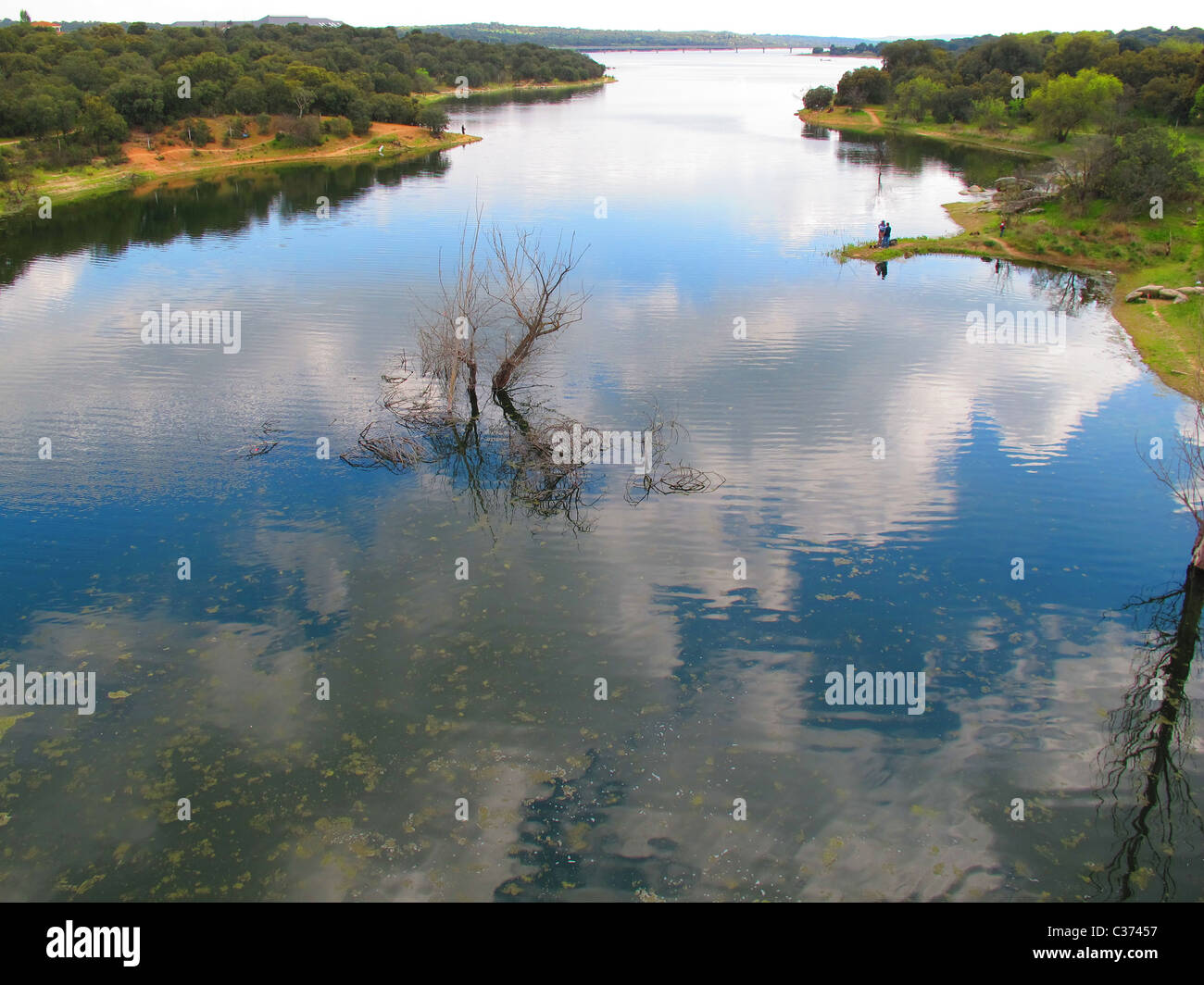 Blue sky cloud tree reflections hi-res stock photography and images - Alamy