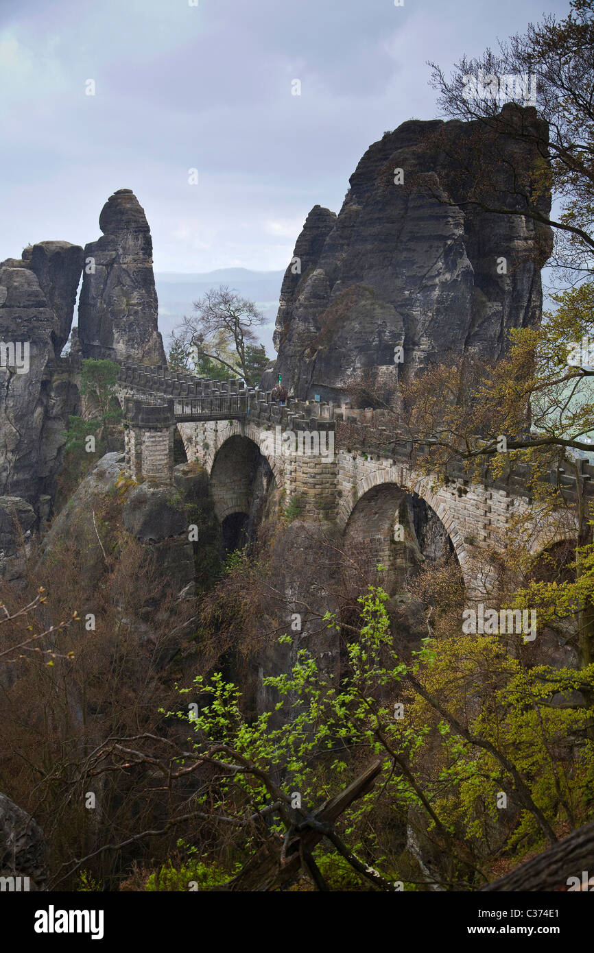 Bastei bridge saxon switzerland elbe hi-res stock photography and ...