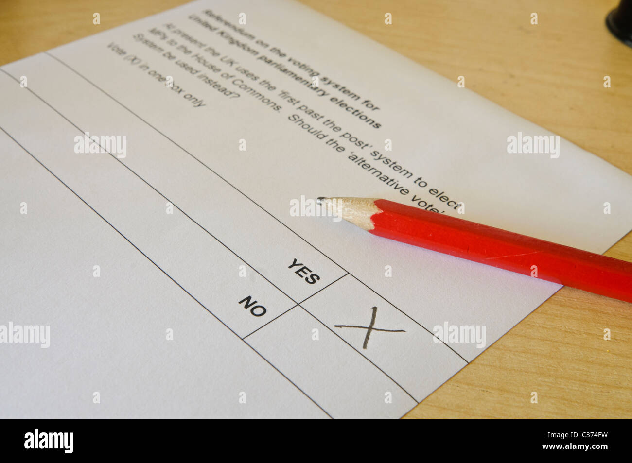 Voting slip election hi-res stock photography and images - Alamy