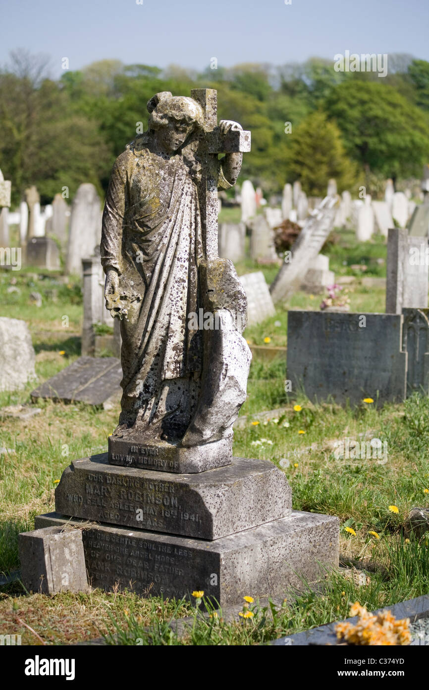 Gravestone. Downs Crematorium, off Bear Road, Brighton, East Sussex ...