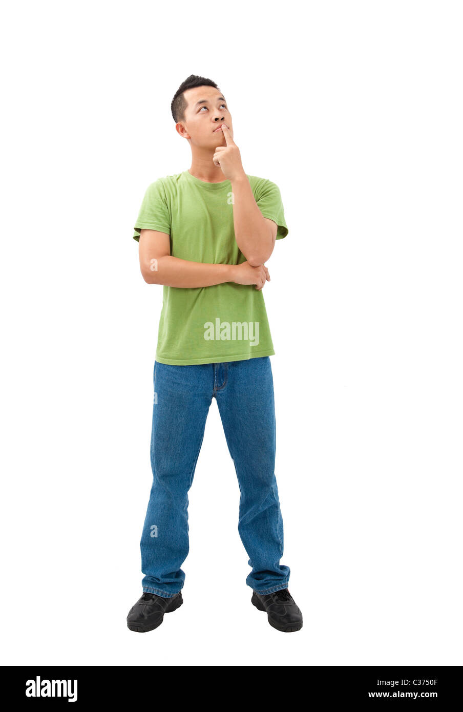 Thinking pose Cut Out Stock Images & Pictures - Alamy