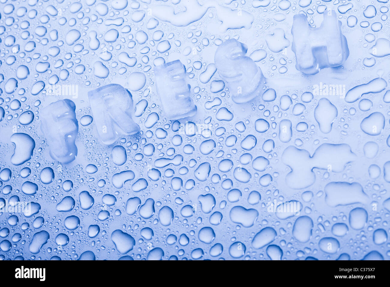 Ice cubes & aqua Stock Photo - Alamy