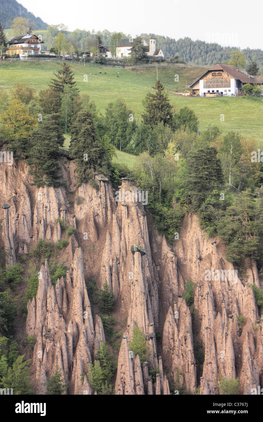 Earth pyramids near klobenstein hi-res stock photography and images - Alamy