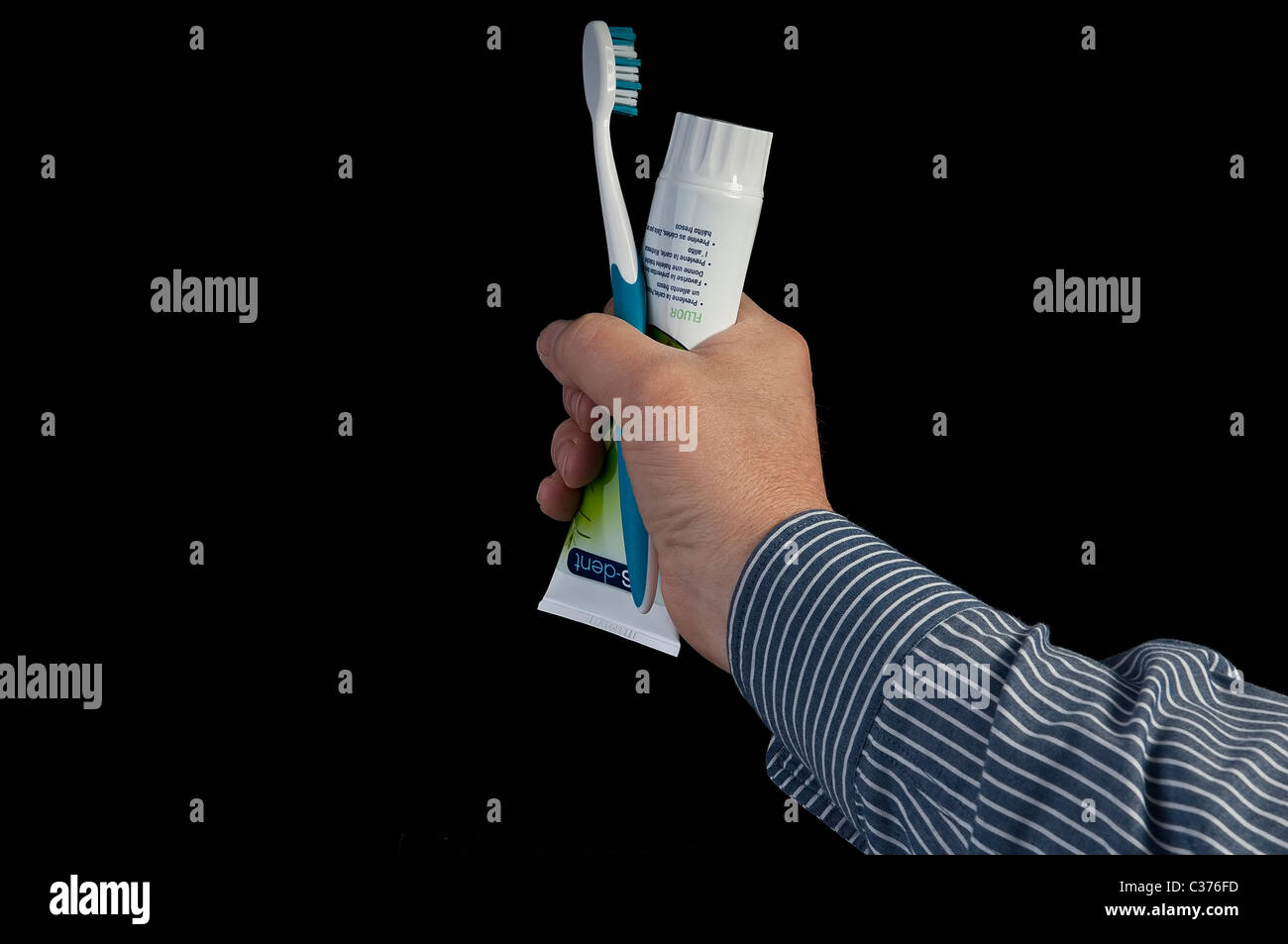 toothpaste and toothbrush Stock Photo - Alamy