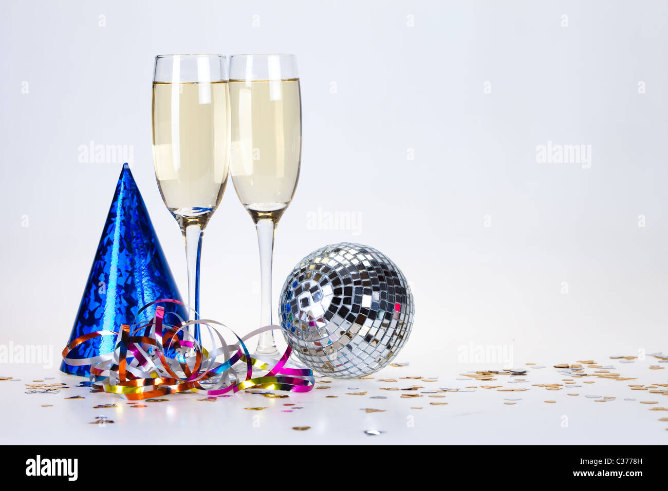 celebration stuff over background Stock Photo - Alamy