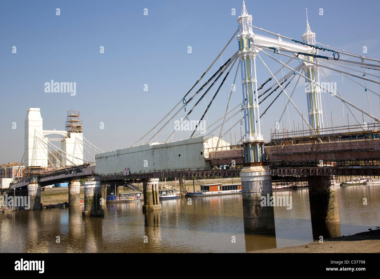 Bridge over river repair construction hi-res stock photography and ...