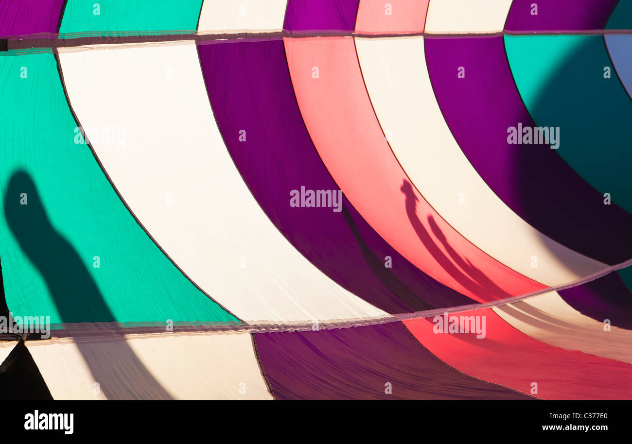 Shadows of spectators. Hot air Balloon Fiesta, October, 2010 ...
