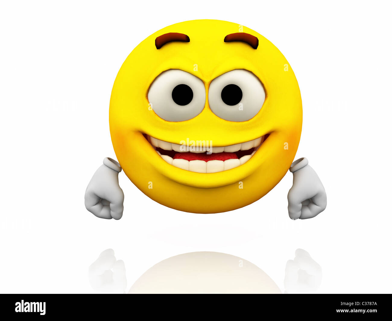 Moving Animated Happy Face