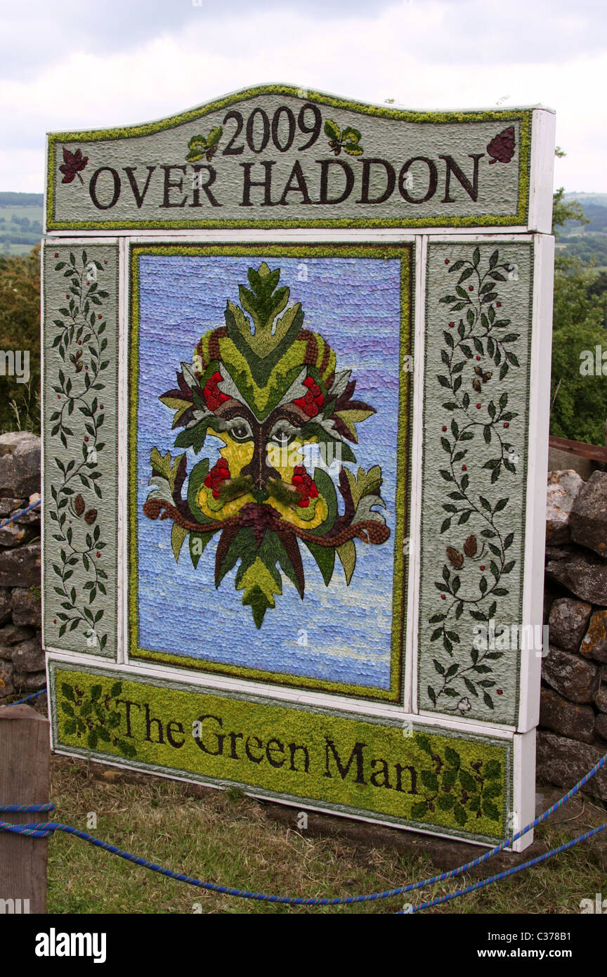 Over Haddon Well Dressing Stock Photo - Alamy