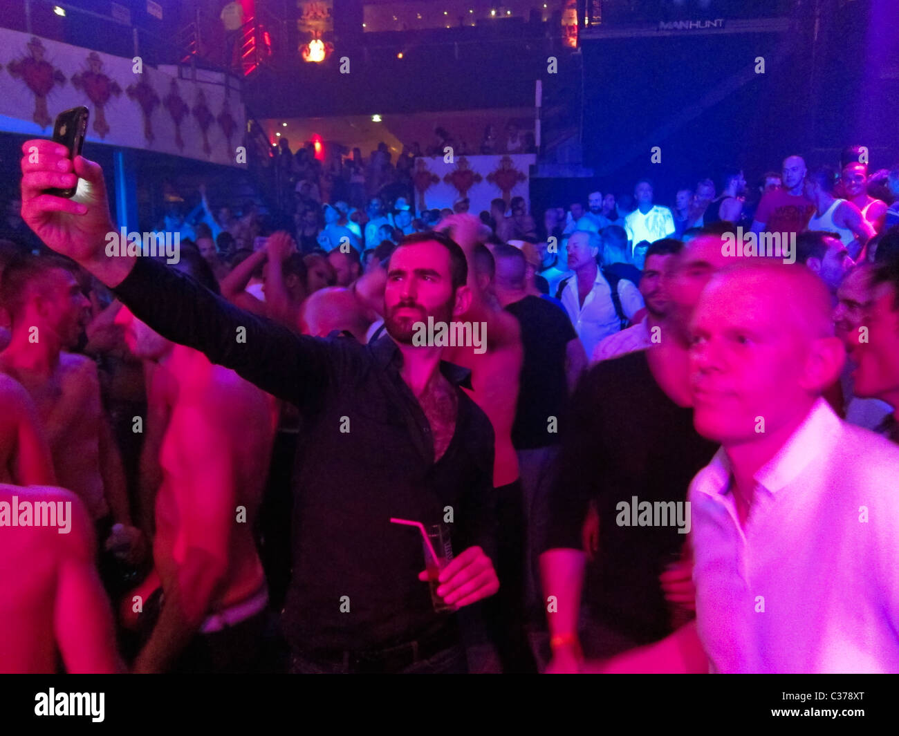 Paris, France, Gay Night club, Gays Dancing, Scream Party Night, "La ...